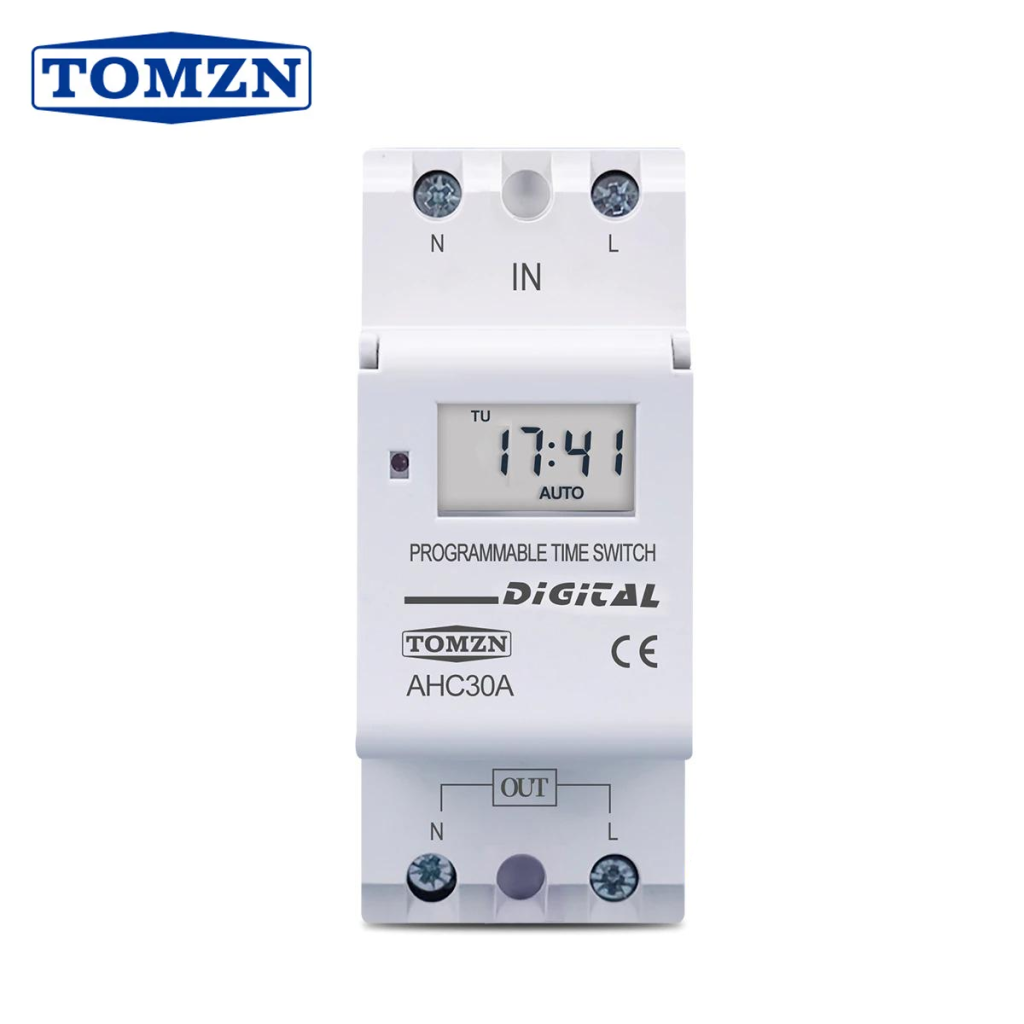 TOMZN 24HOURS (DAY/WEEKLY) PROGRAMMABLE DIGITAL TIMER AHC30A - General ...
