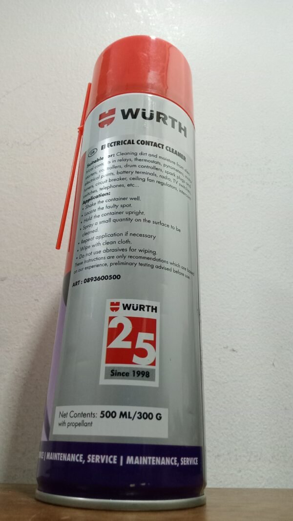 WÜRTH Moisture-free Electrical Contact Cleaner Spray - General Power ...