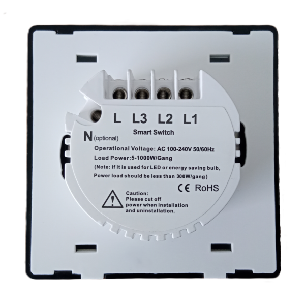 TUYA/SMARTLIFE COMPATIBLE WIFI ENABLED SMART 3 GANG SUNK BOX MOUNT ...